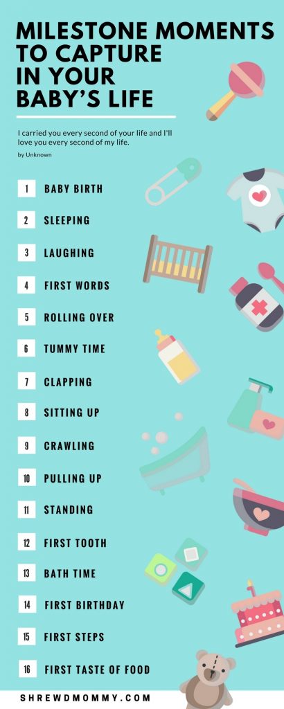 [Infographic] Milestone Moments To Capture In Your Baby’s Life ...